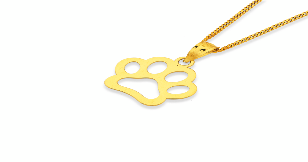 9ct Dog Paw Pendant | Prouds