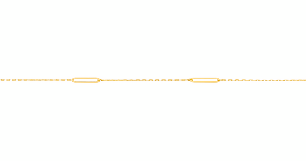 9ct Gold 19cm Multi Paperclip Trace Bracelet | Prouds