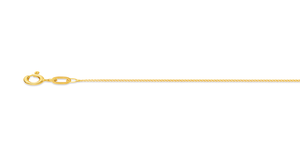 9ct Gold 40cm Solid Curb Chain | Prouds
