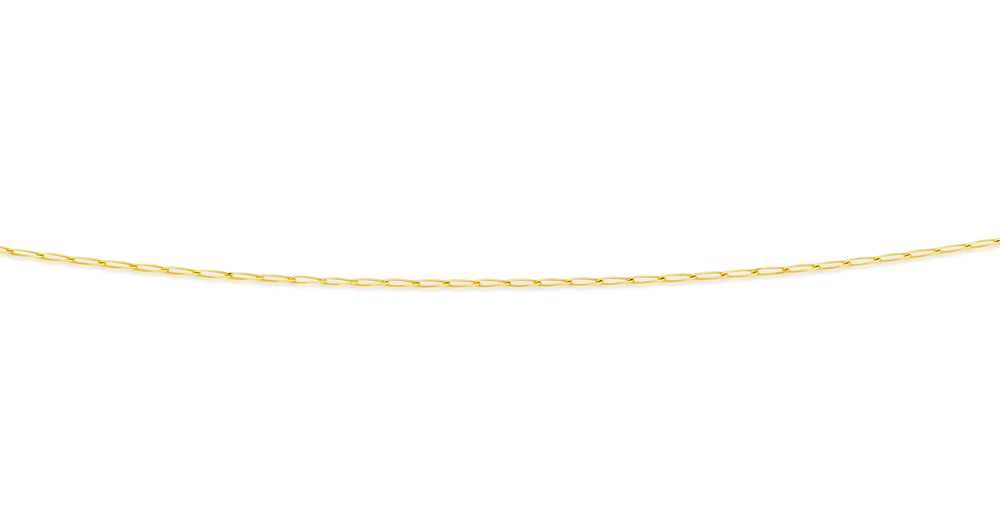 9ct Gold 42cm Solid Open Curb Chain | Prouds