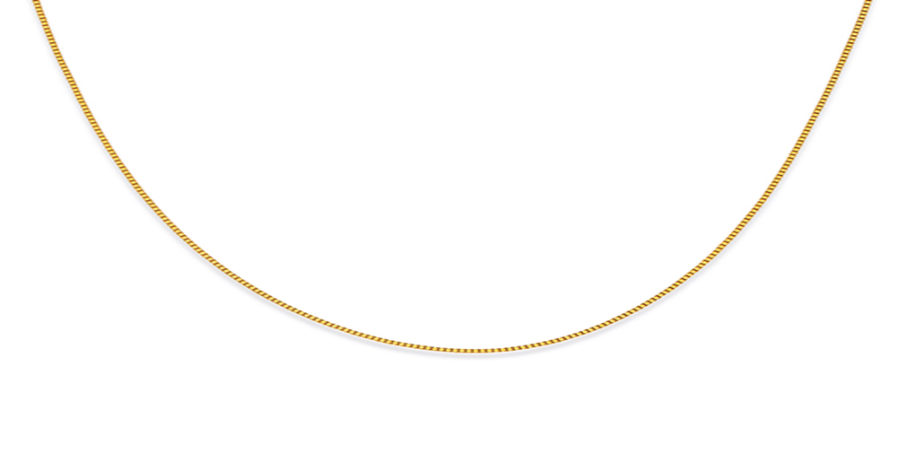 9ct Gold 45cm Solid Box Chain | Prouds