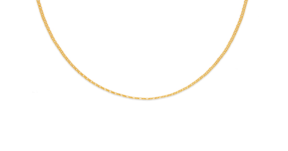 9ct Gold 45cm Solid Round Belcher Chain | Prouds