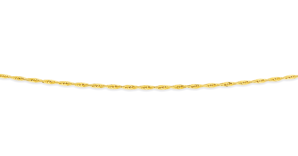 9ct Gold 50cm Rope Chain | Prouds