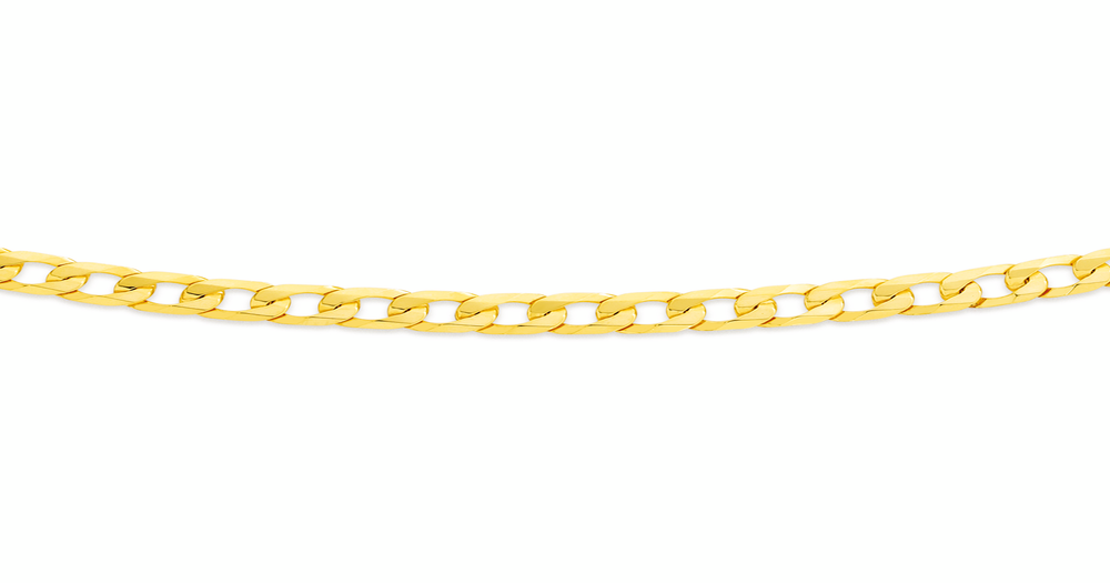 9ct Gold 55cm Solid Curb Chain | Prouds