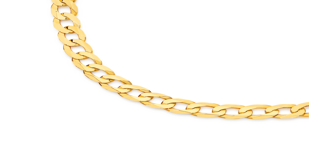 9ct Gold 55cm Solid Curb Chain | Prouds