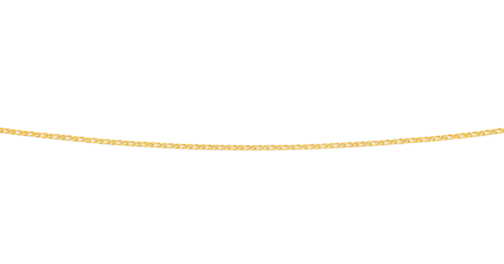 9ct Gold 55cm Solid Double Curb Chain | Prouds