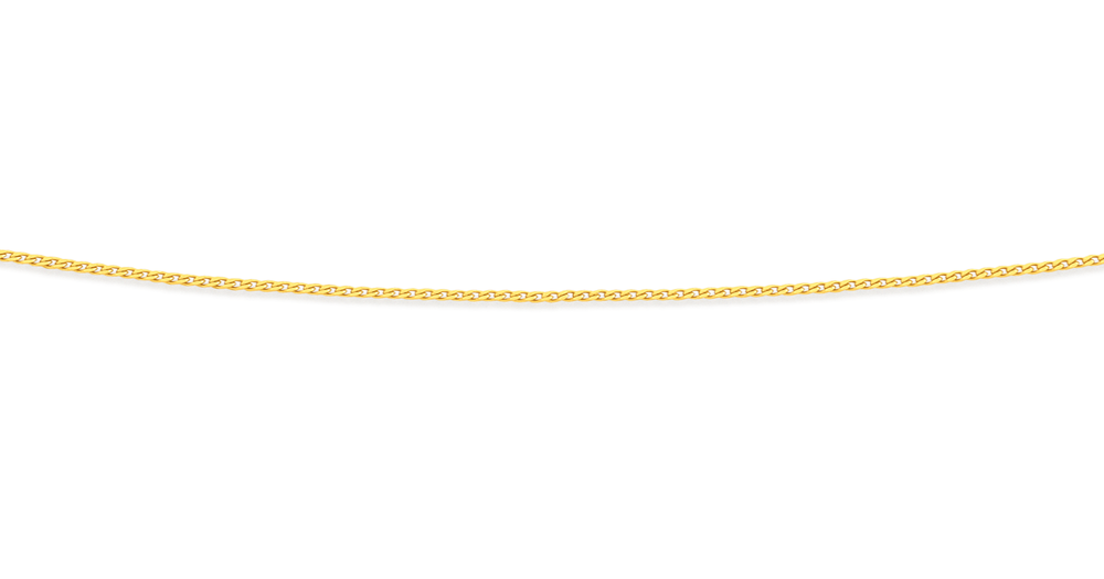 9ct Gold 60cm Solid Curb Chain | Prouds