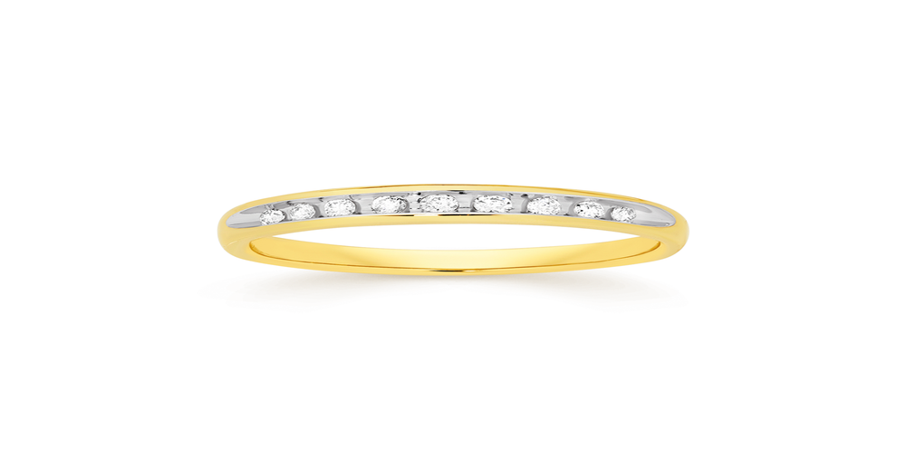 9ct Gold Diamond Band | Prouds
