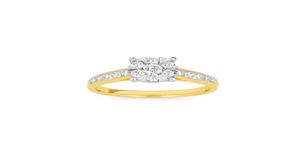9ct Gold Diamond Ring | Prouds