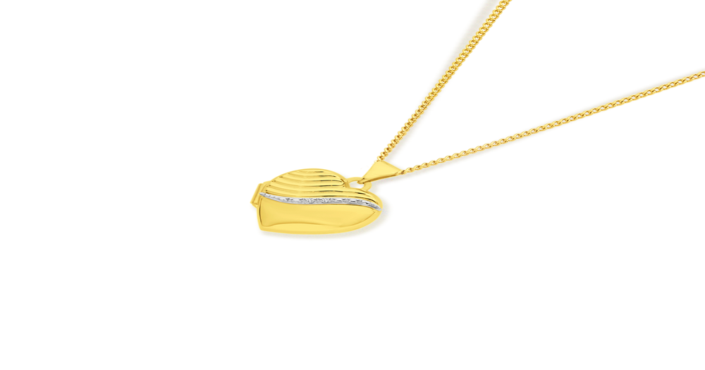 9ct Gold Diamond Set Heart Locket | Prouds