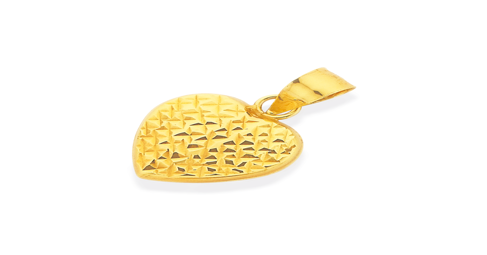 9ct Gold Heart Pendant | Prouds