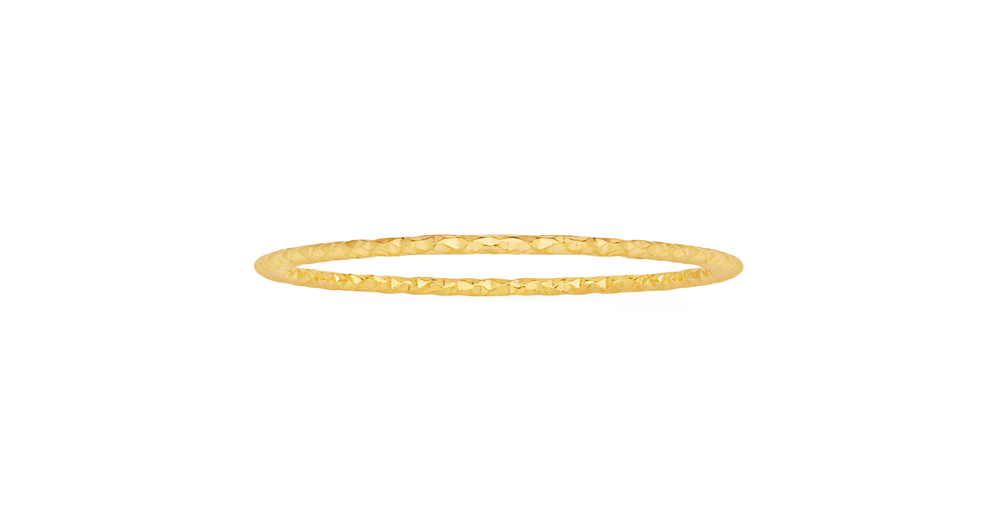 9ct Gold Prism Cut Stacker Ring | Prouds