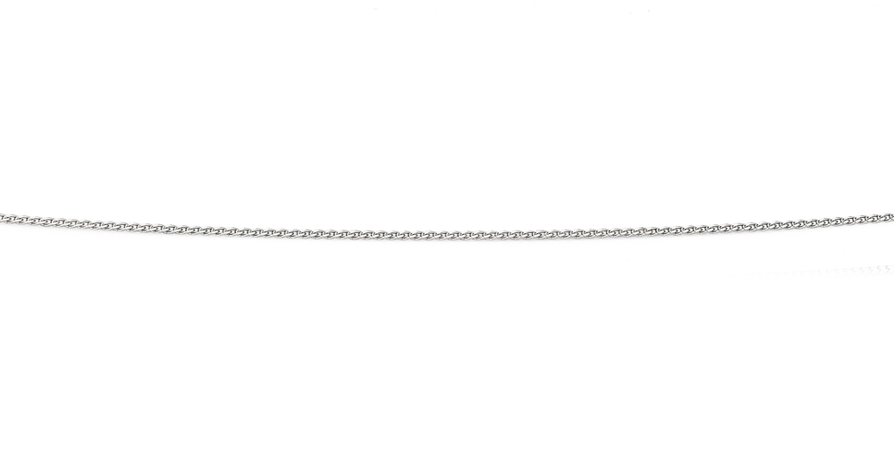 9ct White Gold 55cm Solid Curb Chain | Prouds