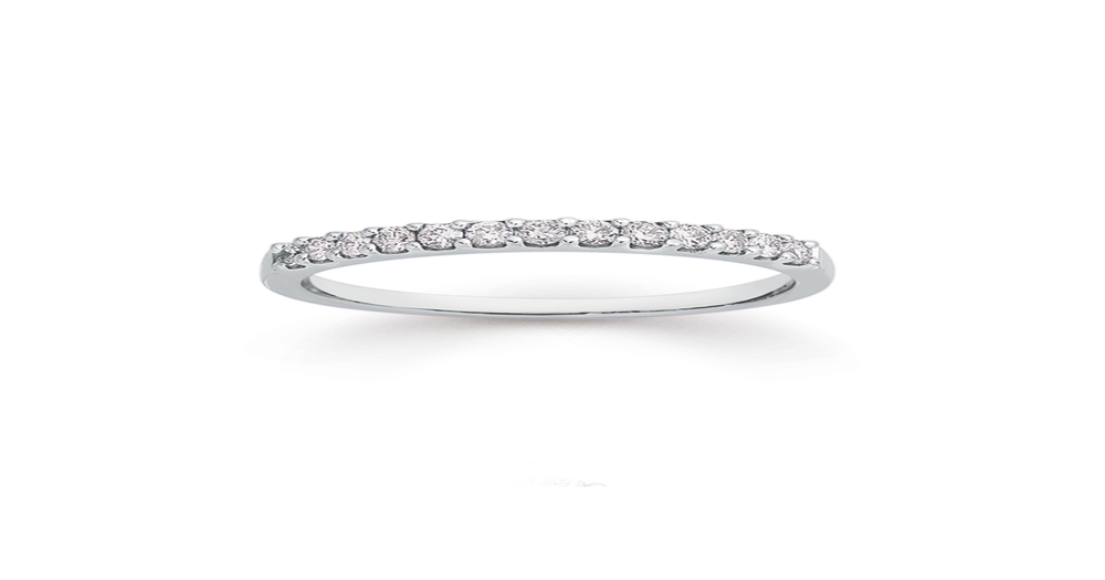 9ct White Gold Diamond Anniversary Band | Prouds