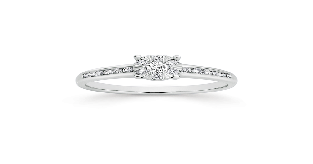 9ct White Gold Diamond Ring | Prouds
