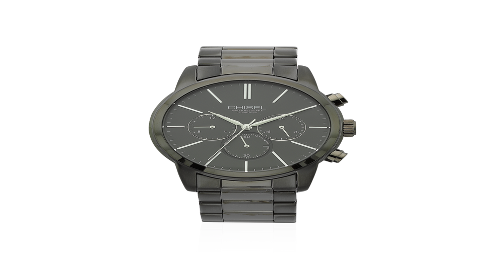 Chisel Men's Ledger Watch in Grey | Prouds