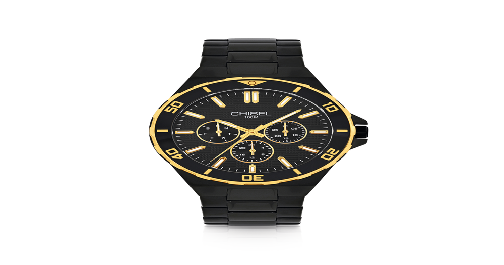 Chisel Men's Watch in Black | Prouds