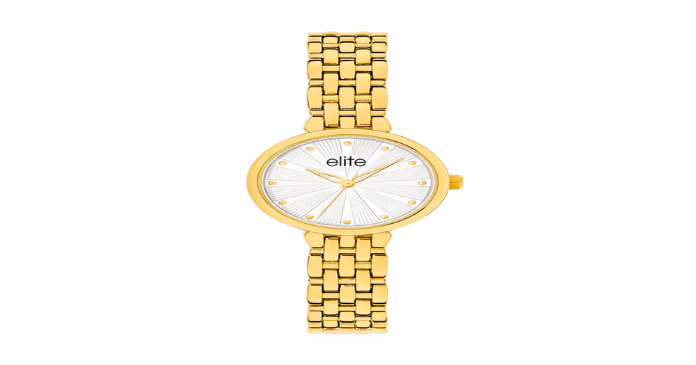 Elite Ladies Aurielle Watch in Gold | Prouds