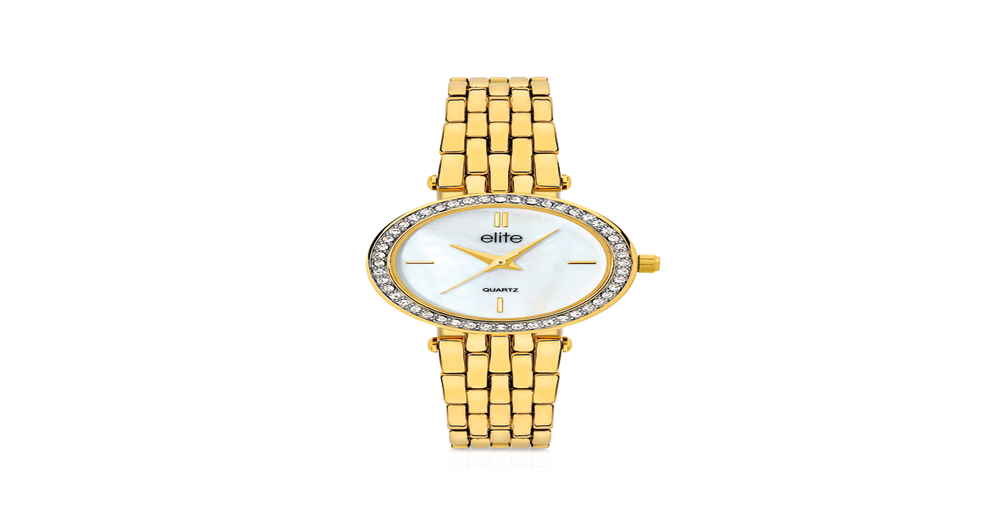 Elite Ladies Aurora Watch in Gold | Prouds
