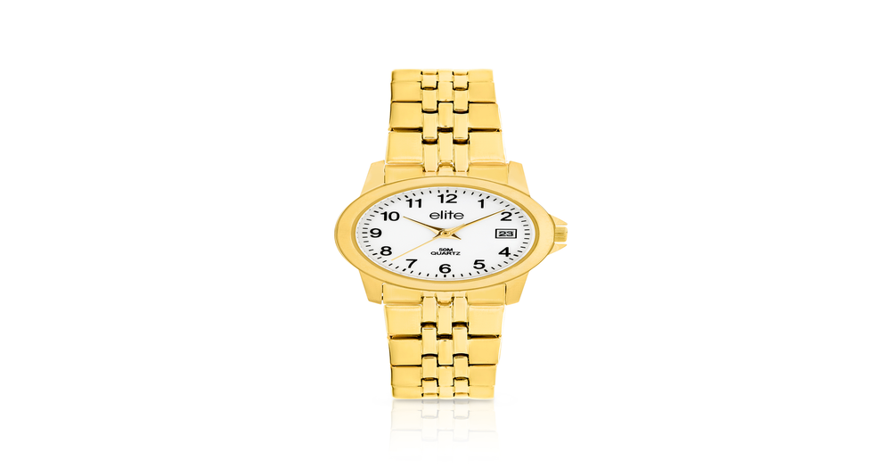 Elite Ladies Clara Watch in Gold | Prouds