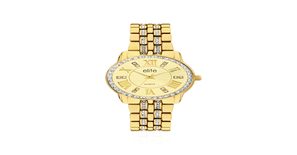 Elite Ladies Heritage Watch in Gold | Prouds