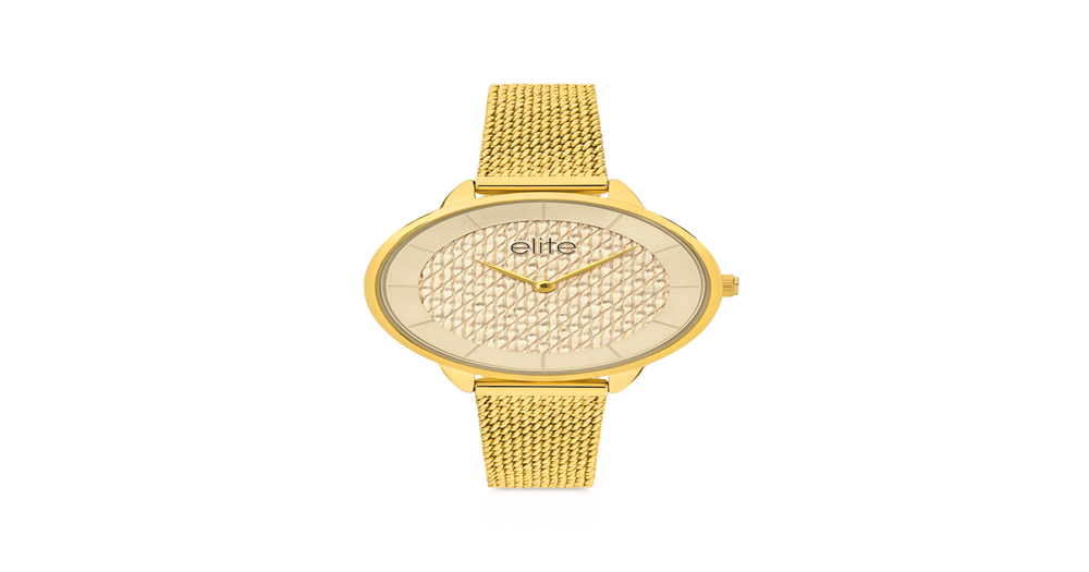 Elite Ladies Nicole Watch in Gold | Prouds