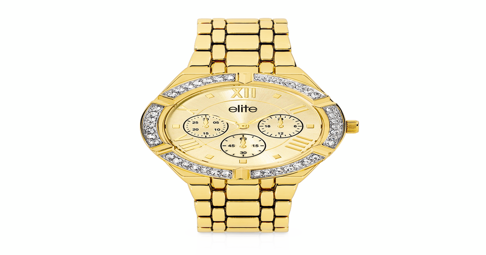 Elite Ladies Radiance Watch in Gold | Prouds