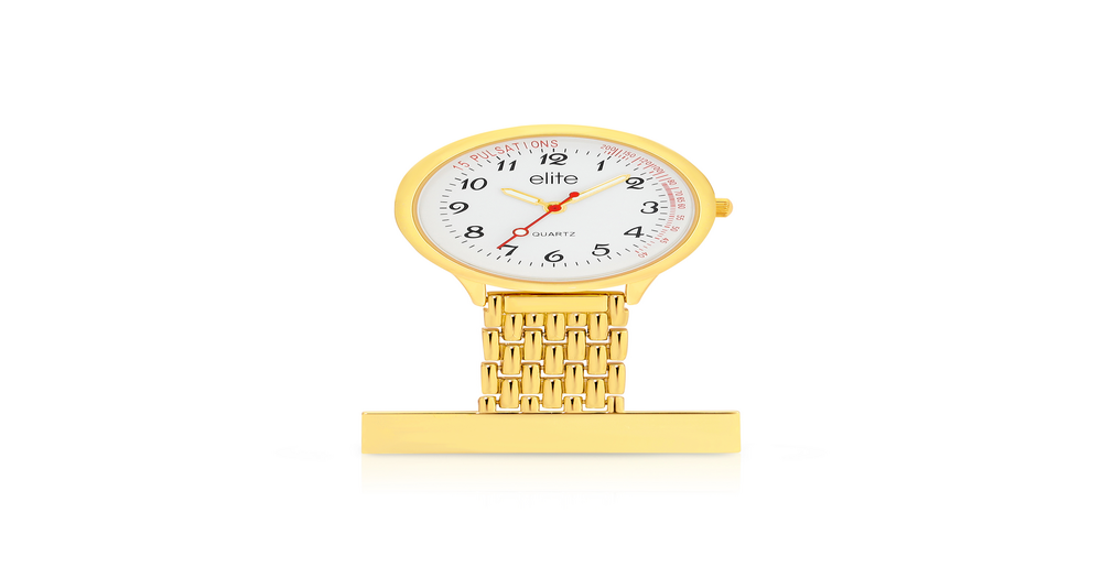 Elite Nurse Watch in Gold | Prouds