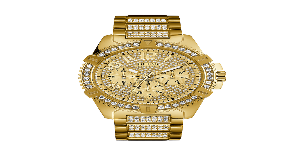 Guess Frontier Men's Watch in Gold | Prouds