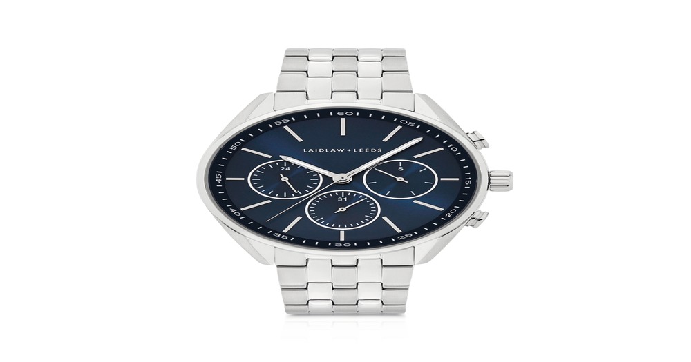 Laidlaw + Leeds Peter Men's Watch in Silver | Prouds