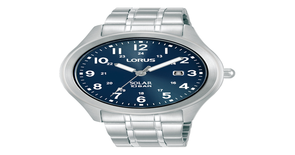 Lorus Solar Powered Rx387ax-9 in Silver | Prouds