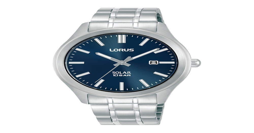 Lorus Solar Powered Rx389ax-9 in Silver | Prouds