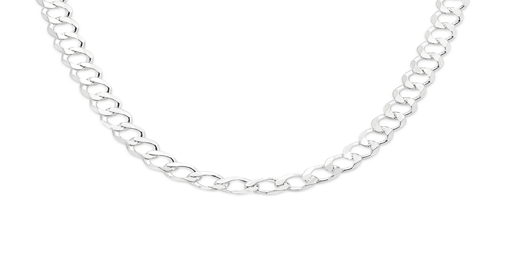 Silver 50cm Curb Chain - Made In Italy | Prouds
