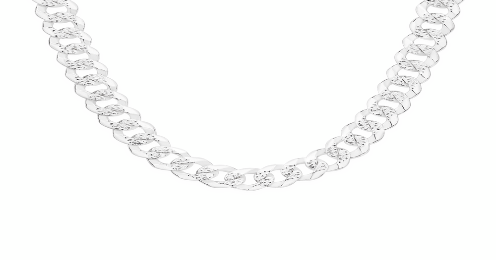 Silver 50cm Flat Curb Chain - Made In Italy | Prouds