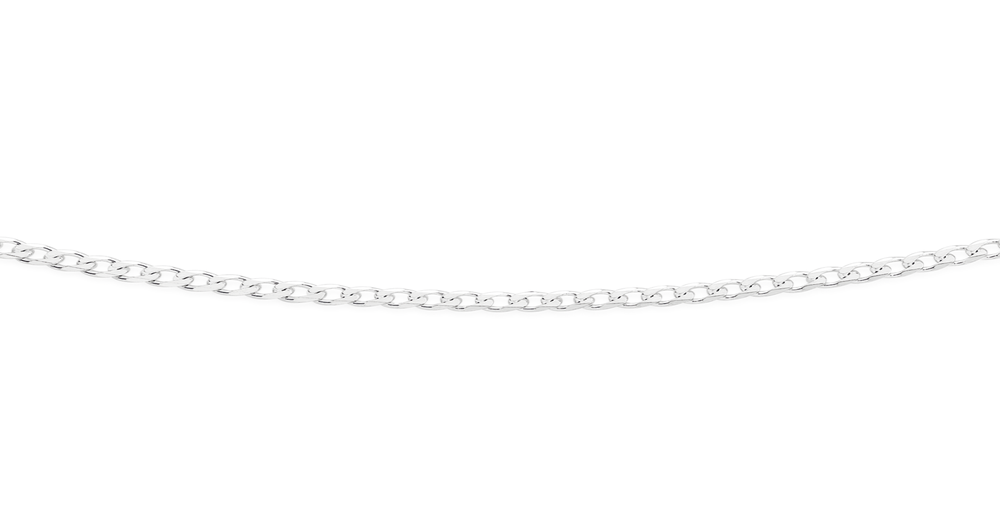 Silver 50cm Solid Curb Chain - Made In Italy | Prouds
