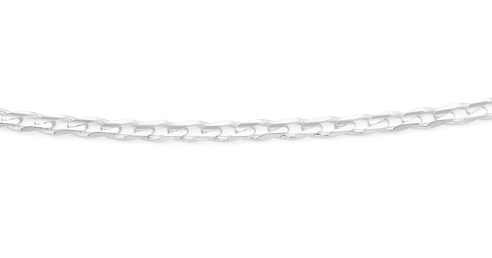 Silver 60cm Curb Chain | Prouds