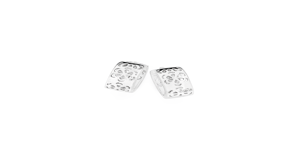 Silver Filigree Huggies | Prouds