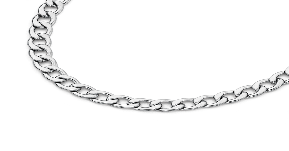 Steel 50cm Open Curb Chain | Prouds