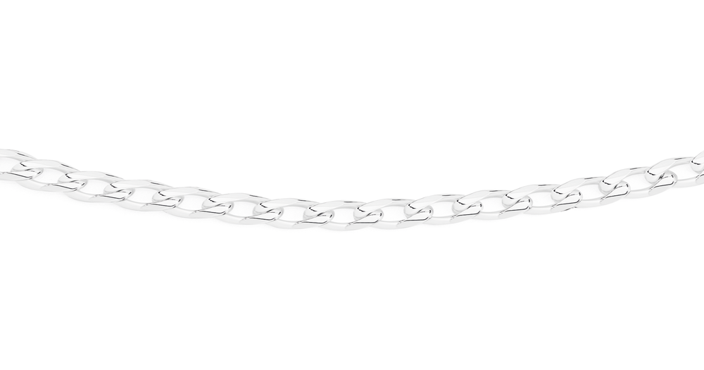 Sterling Silver 55cm Curb Chain | Prouds